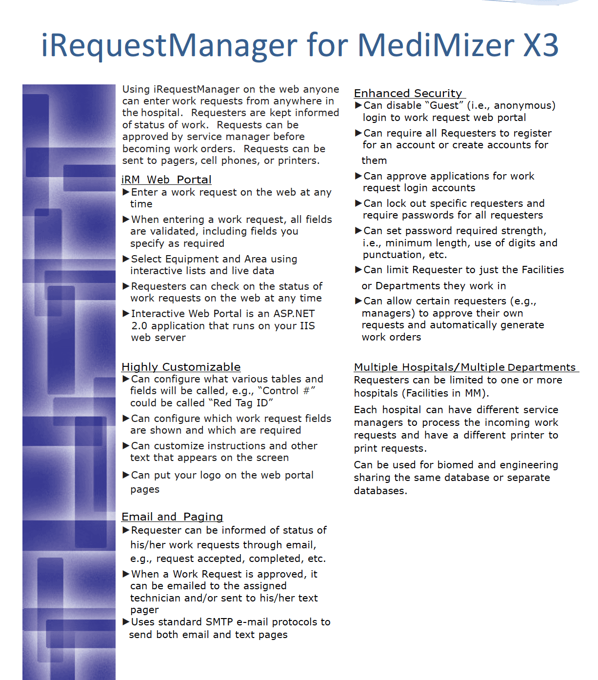 iRequestManager for MediMizer X3 - MediMizer.com